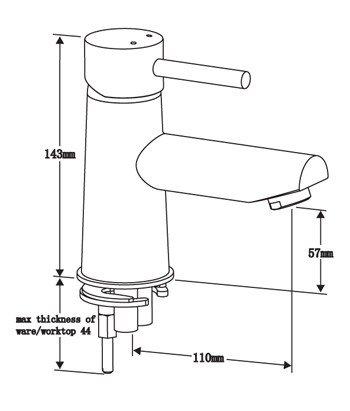 Francis Pegler Ebro Eco Monobloc Basin Mixer Tap, 4G4128 | Rubberduck ...