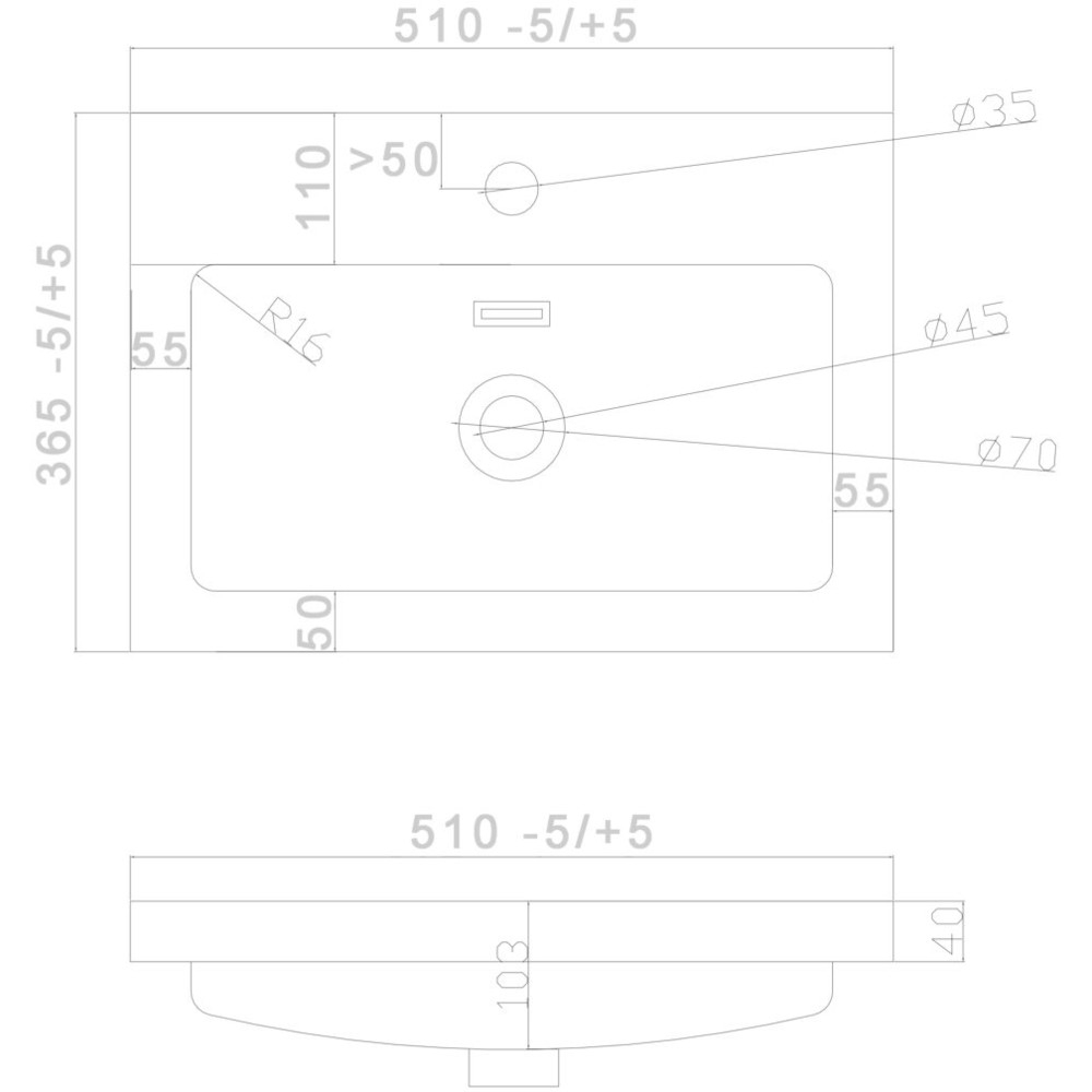 Scudo Muro 500 Reed Green Wall Hung Vanity and Basin