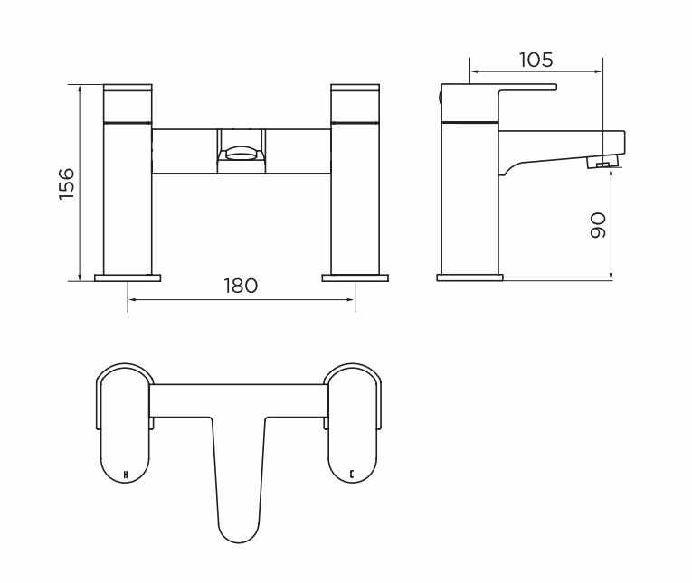 Niagara Maida Bath Filler Tap - 9020