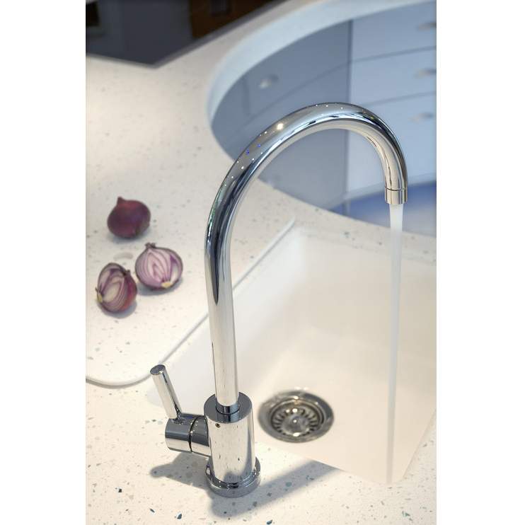 Abode Connekt 1.5 Bowl Inset Stainless Steel Kitchen Sink & Atlas Tap
