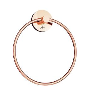 Jaquar Continental Bright Gold PVD Round Towel Ring,ACN-GBP-1121BN