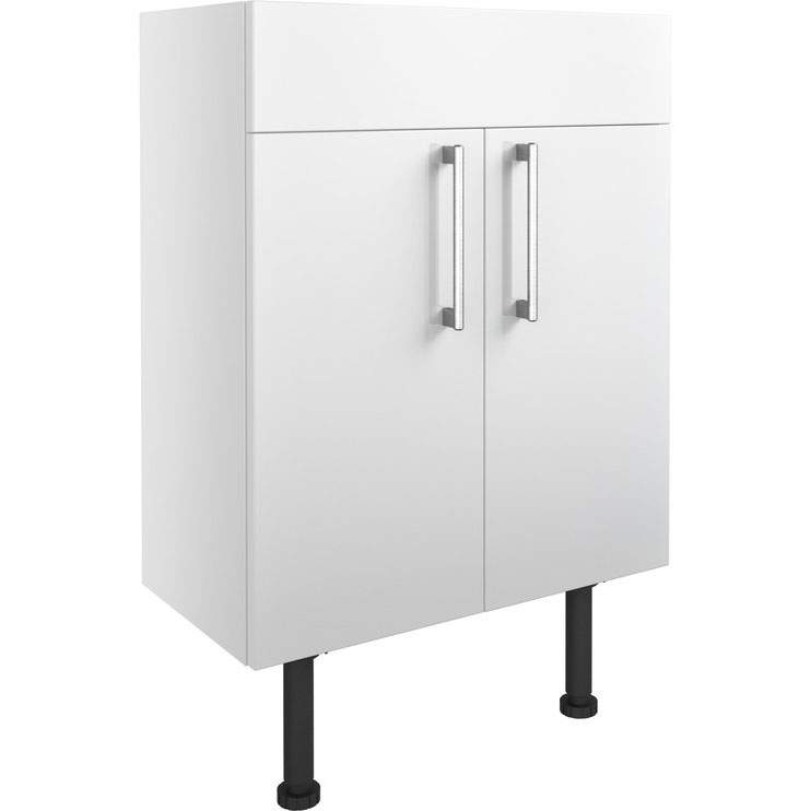 Abacot 600mm White Gloss Slim Vanity Unit - RDBS2616
