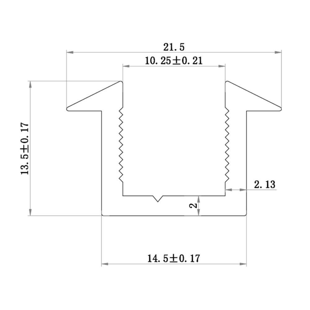 Abacus 10mm Recessed Channel Pack Brushed Bronze