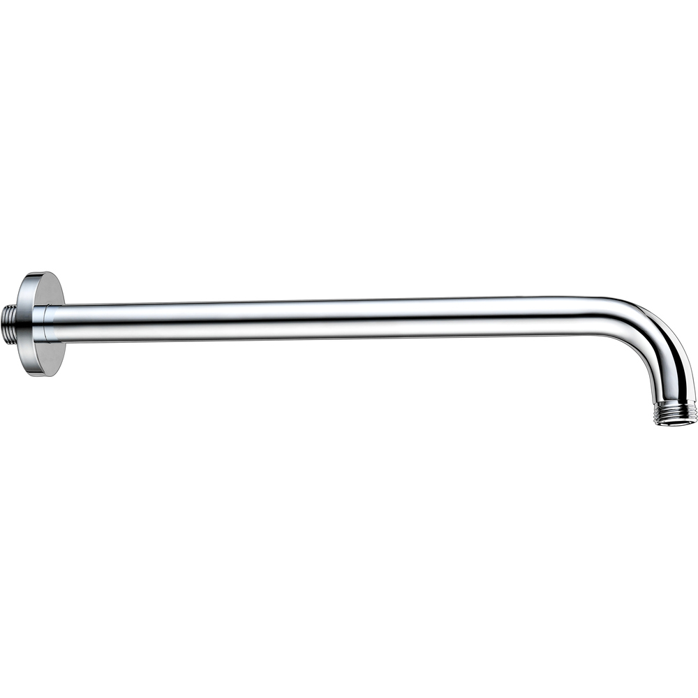 Alabio Round Chrome Shower Valve with Slider Rail and Overhead Rain Shower