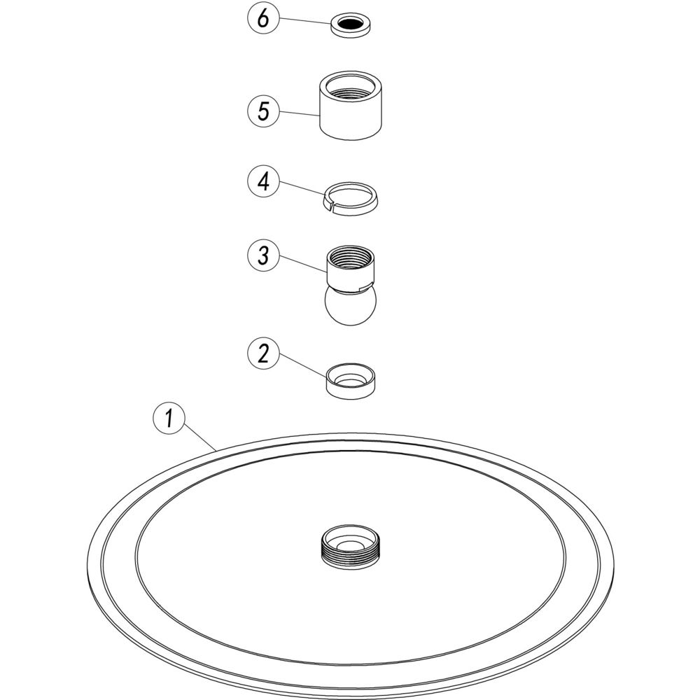 Alabio Round Brushed Brass Shower Valve with Rainfall Shower Head