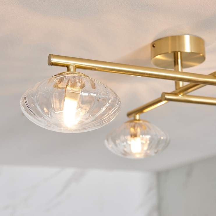 Allier Ceiling Light - Brushed Brass - RDBS106309