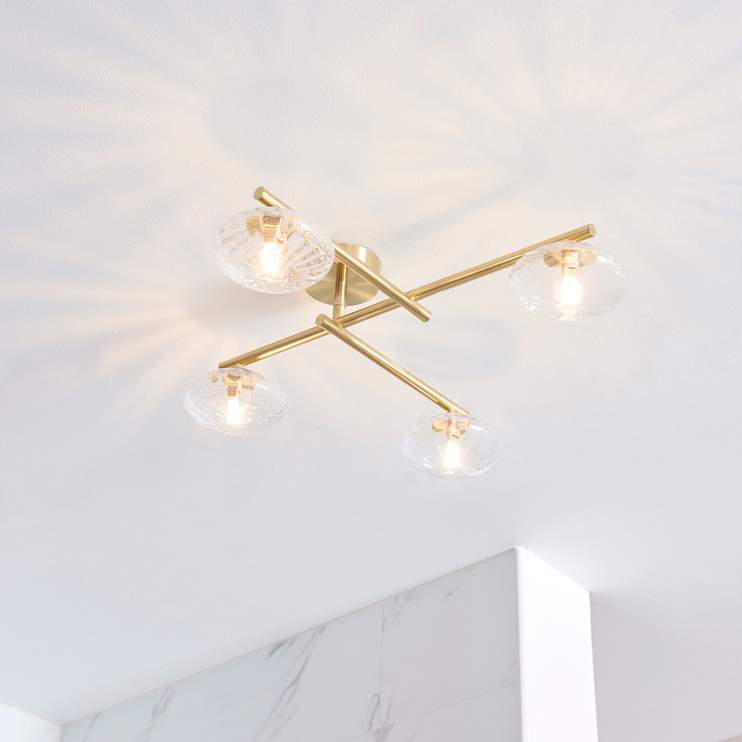 Allier Ceiling Light - Brushed Brass - RDBS106309