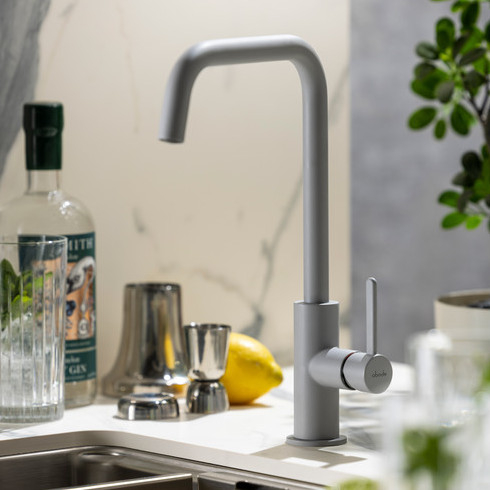 Abode Althia Single Lever Scandi Grey Kitchen Tap