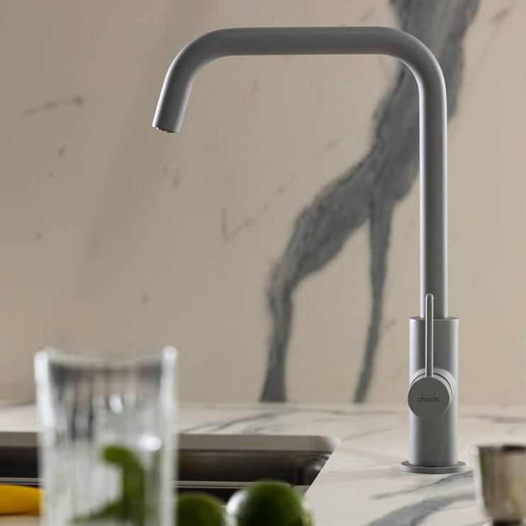 Abode Althia Single Lever Scandi Grey Kitchen Tap