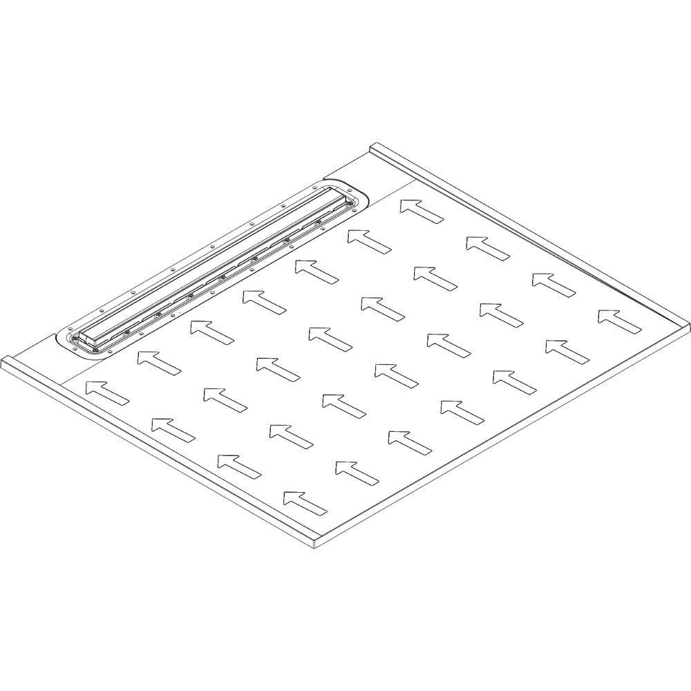 Aqua Dec Linear 1 1200 x 1200mm Wetroom Tray,Impey Aqua Dec Linear 1 ...