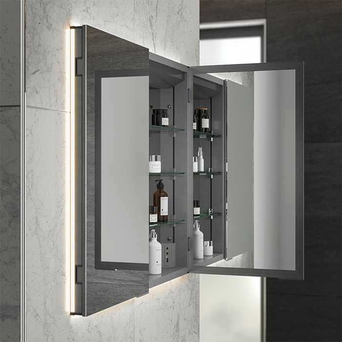 hib Atrium 80 LED Bathroom Mirror Cabinet - 53200