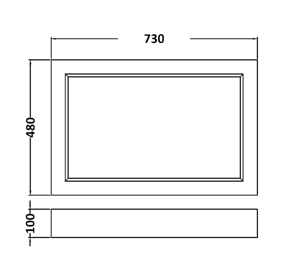 Bayswater 750mm Bath End Panel Plummett Grey, BAYF143