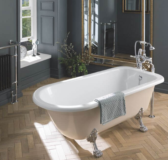 BC Designs Mistley Roll Top Bath - 1700 x 750 - Bespoke Colour