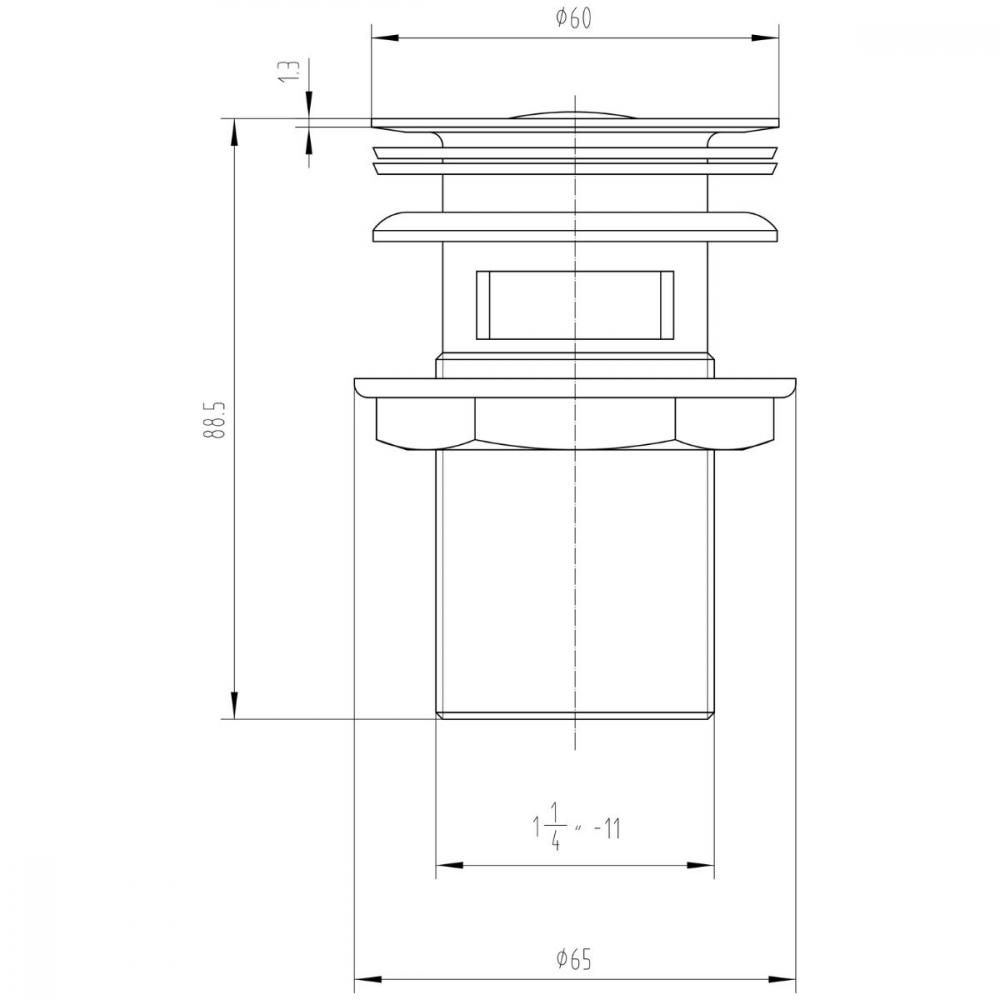 Aged Brushed Brass - Sprung Basin Waste Slotted