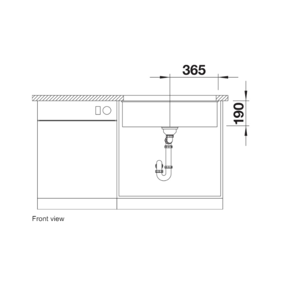Blanco Subline 700 Silgranit U Kitchen Sink - Coffee
