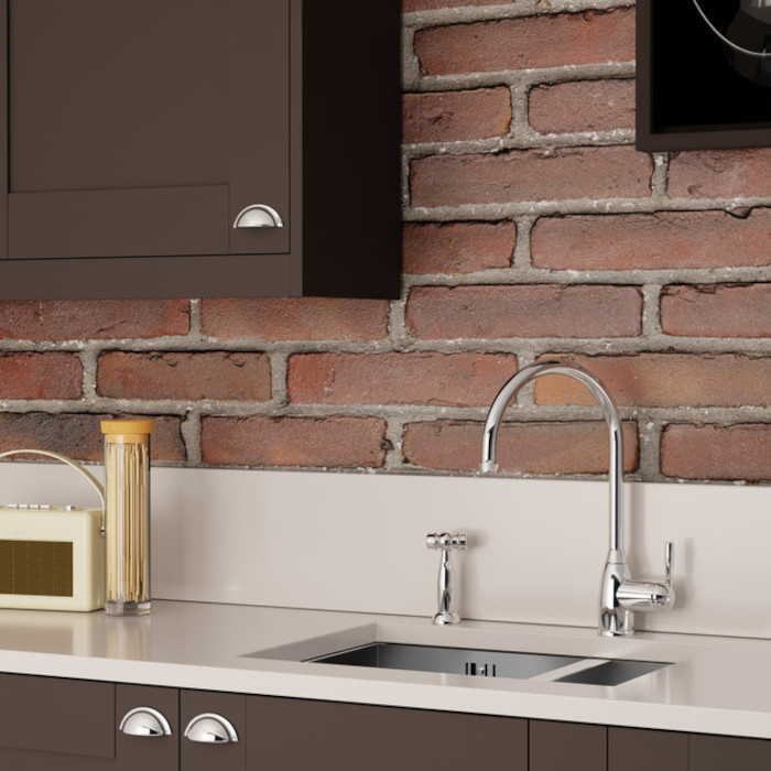 Abode Brompton Single Lever Chrome Kitchen Tap with Handspray