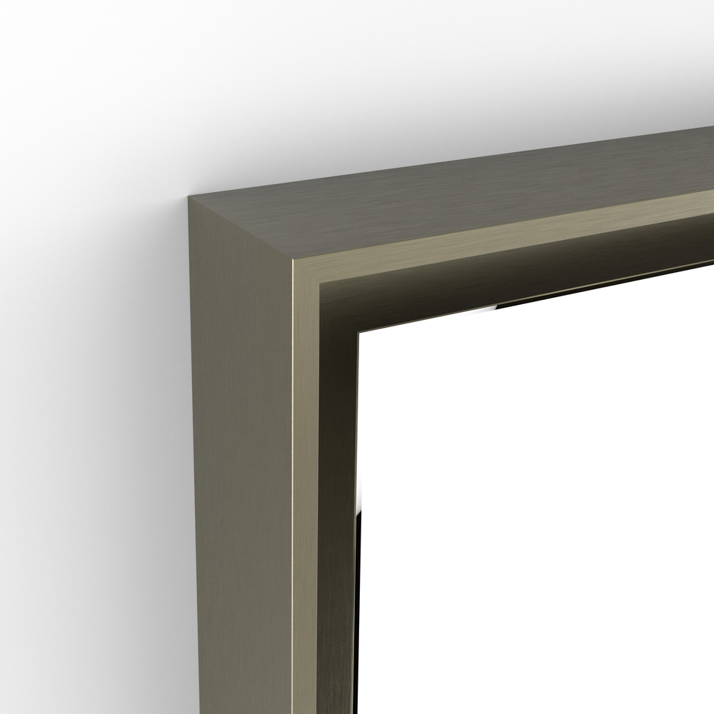 Origins Living Brooklyn 60 Brushed Bronze Rectangular Mirror