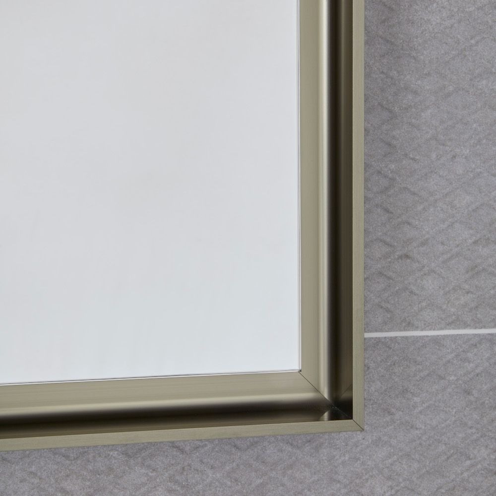 Origins Living Brooklyn 60 Brushed Bronze Rectangular Mirror