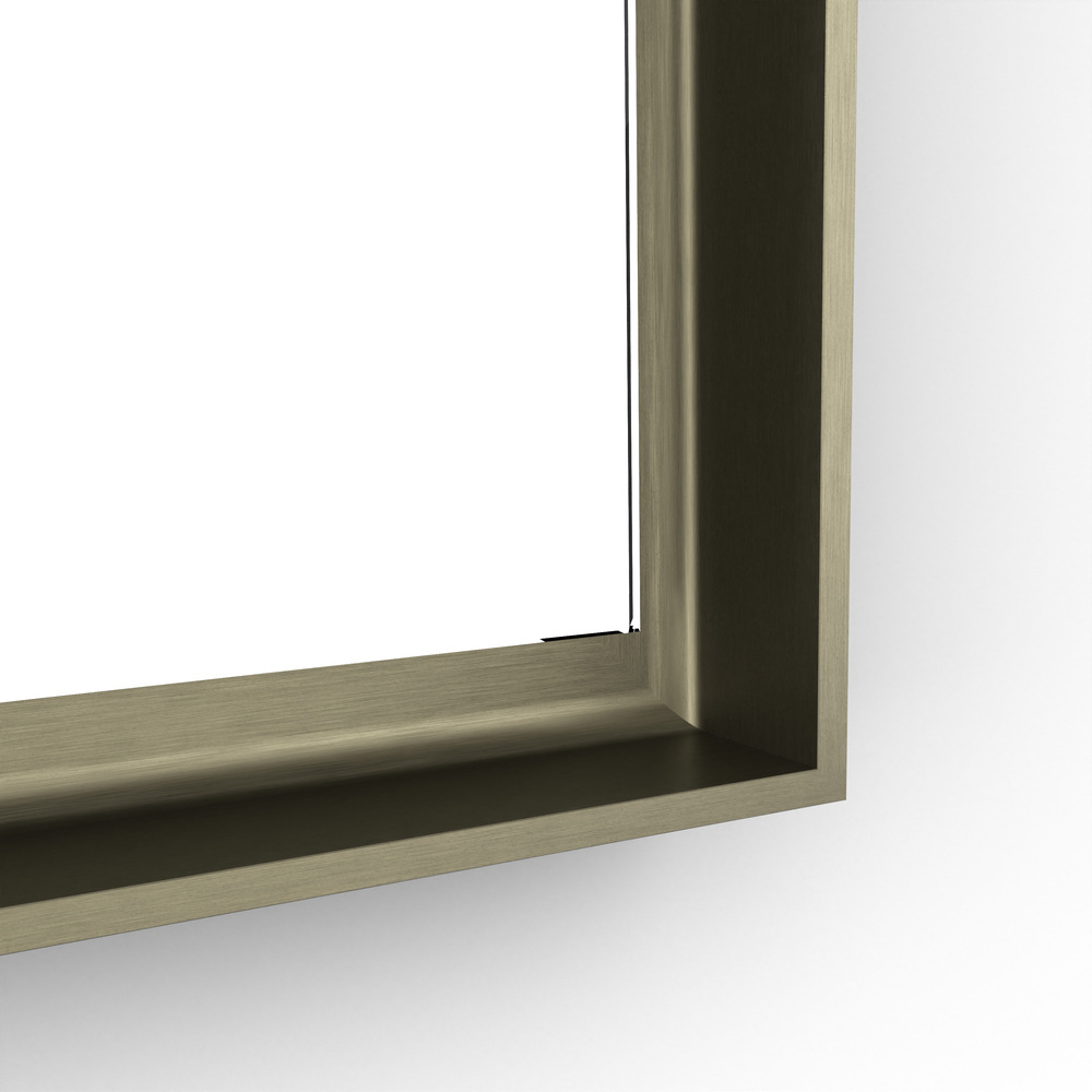 Origins Living Brooklyn 60 Brushed Bronze Rectangular Mirror