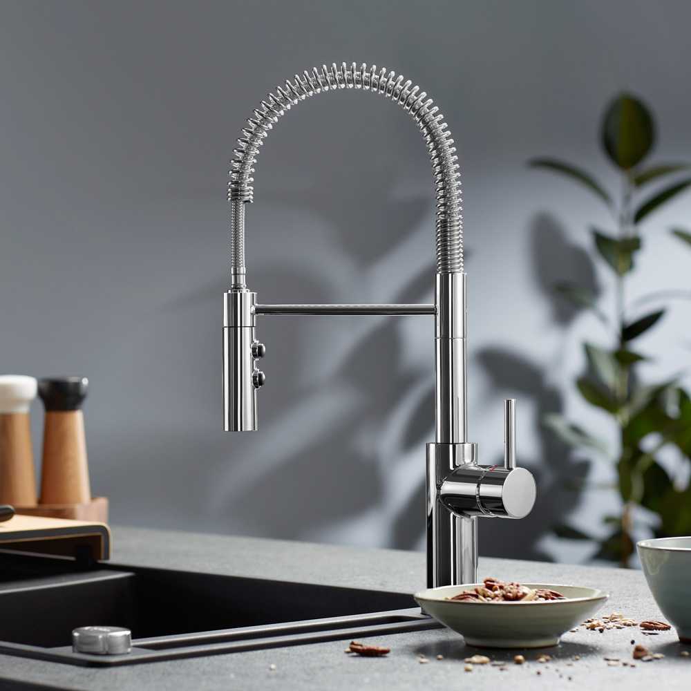 Blanco Catris-S Chrome Pull Out Spray Mixer Tap - 521476