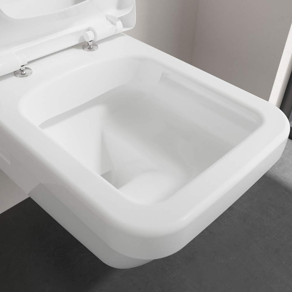 Villeroy & Boch Architectura Washdown Rimless Wall Mounted Square ...