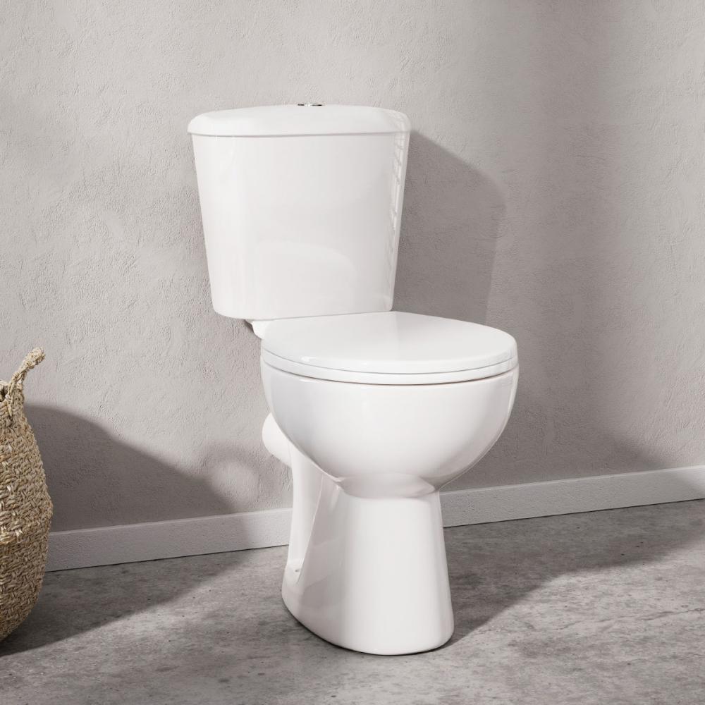 Scudo Pronto Toilet Pan, Cistern, Cistern Fittings and Seat complete set