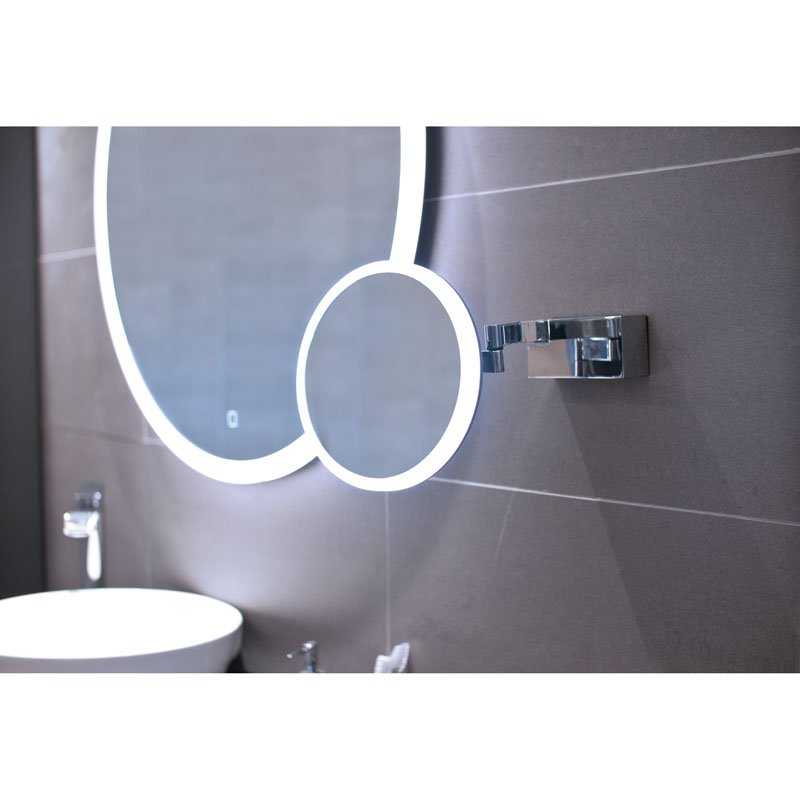 hib Cirque LED Magnifying Bathroom Mirror - 21700