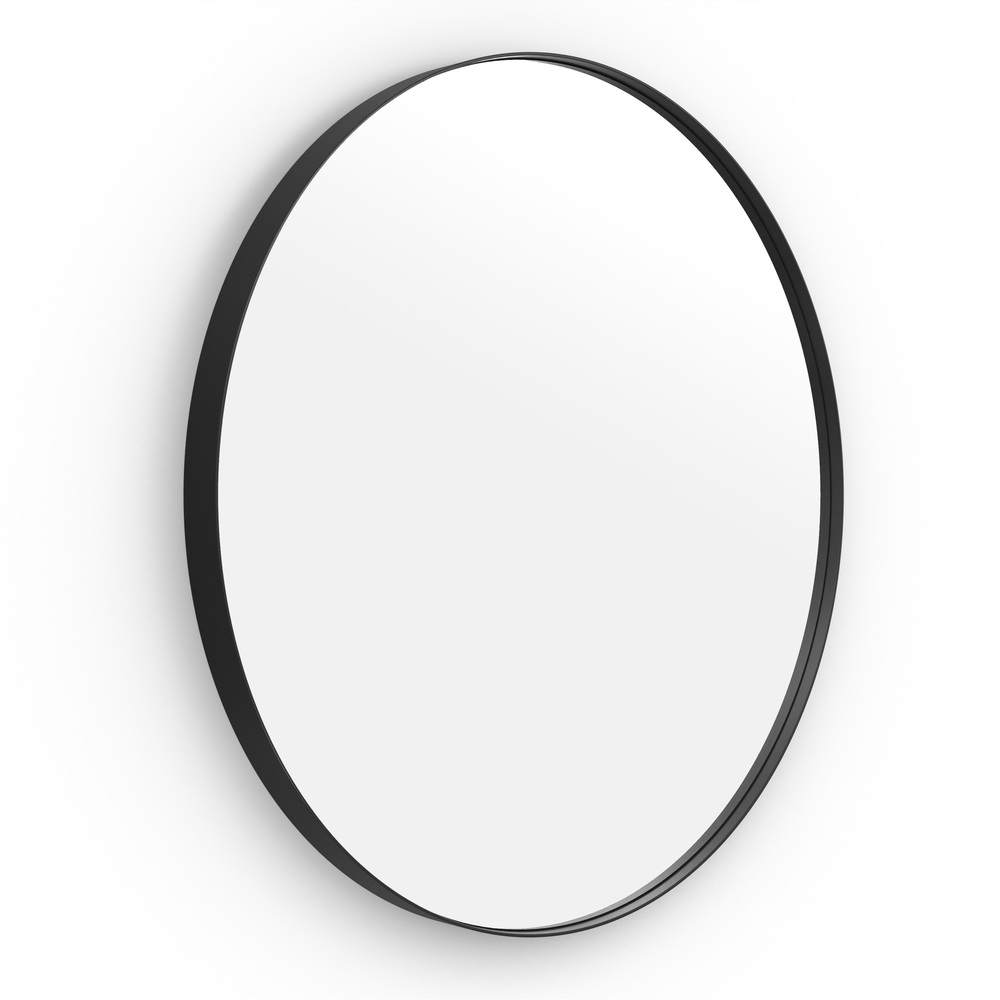 Origins Living City 80 Black Round Mirror