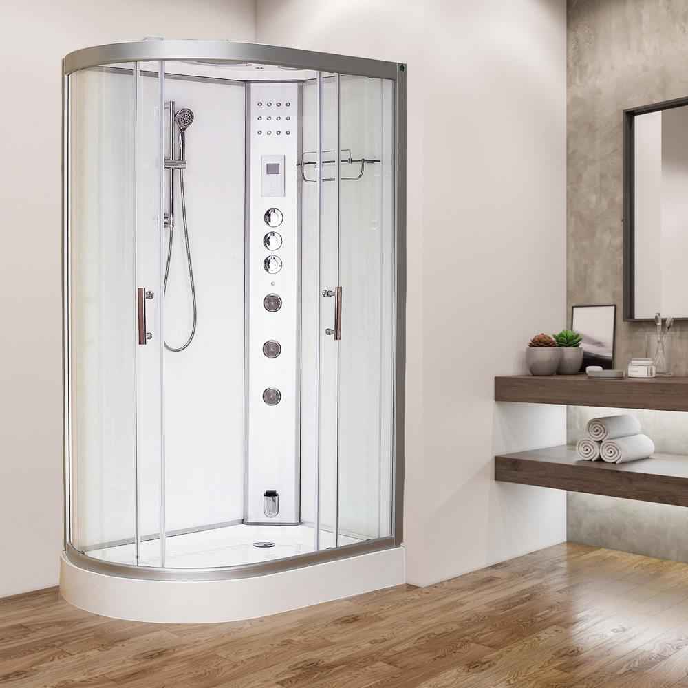 Vidalux Clearwater 1200 Steam Shower Pod - 1200 x 800mm - Right Handed ...