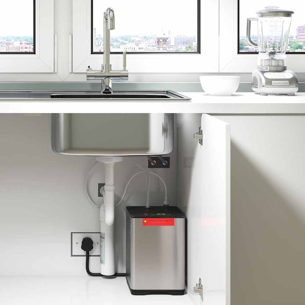 3-in-1 Black Instant Boiling Hot Water Kitchen Tap - Francis Hot Water ...