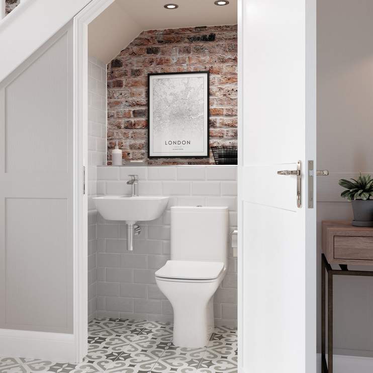 Crest Close Coupled Fully Shrouded Short Projection Toilet - RDBS101519