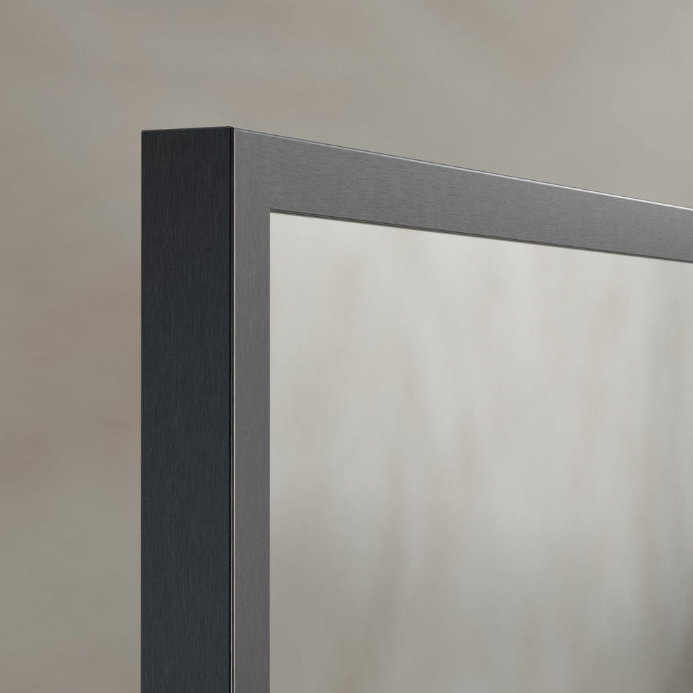 Origins Living Docklands 50 Gunmetal Rectangular Mirror