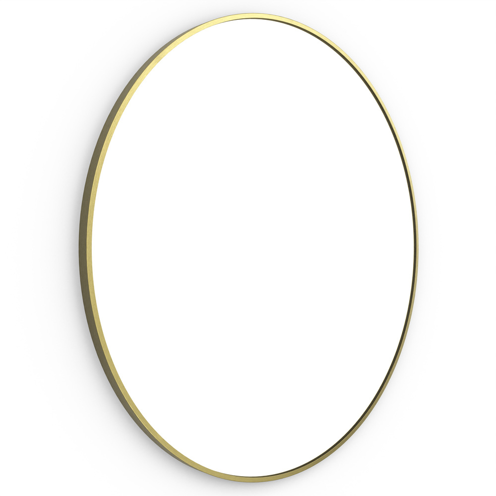 Origins Living Docklands 80 Brushed Brass Round Mirror