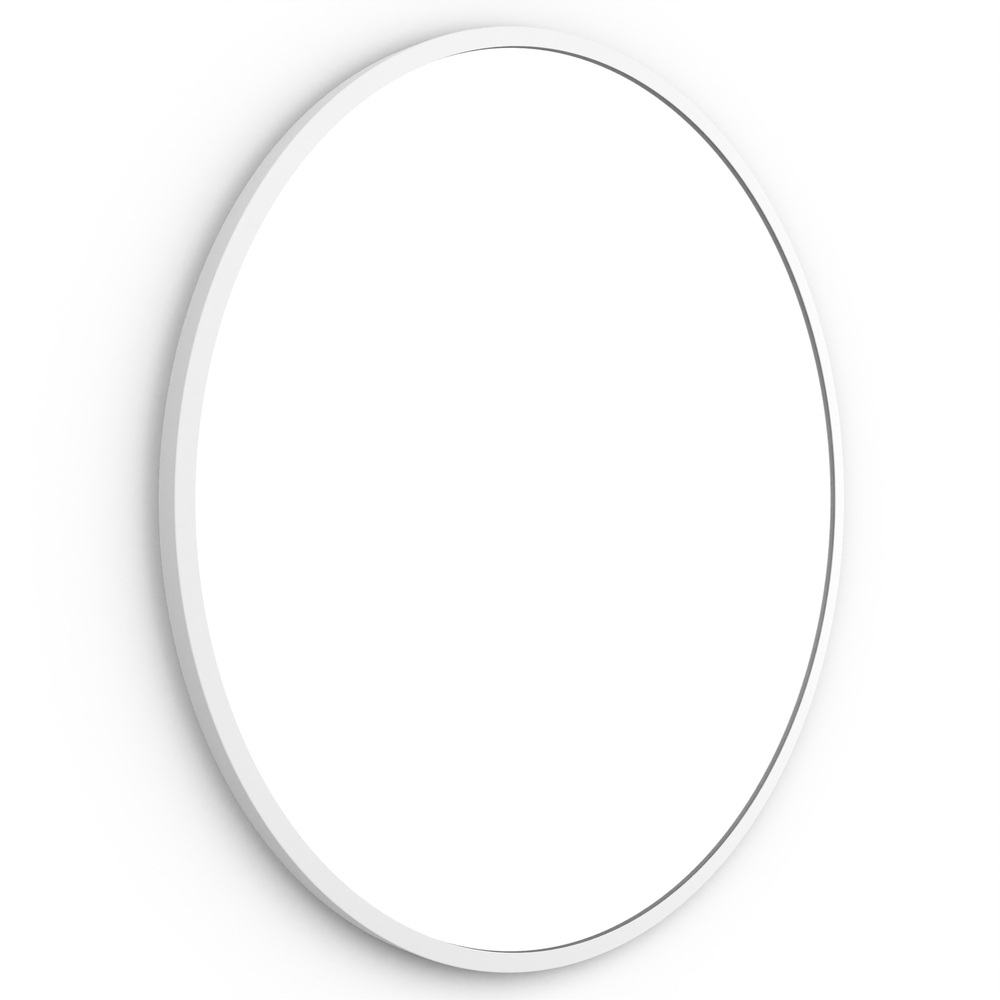 Origins Living Docklands 80 White Round Mirror