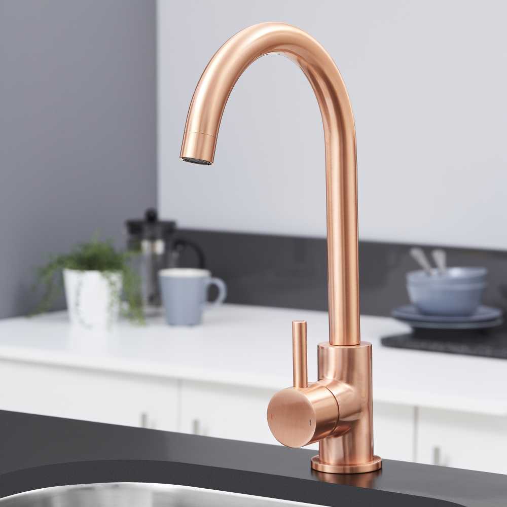 Elera Monobloc Copper Kitchen Sink Mixer Tap