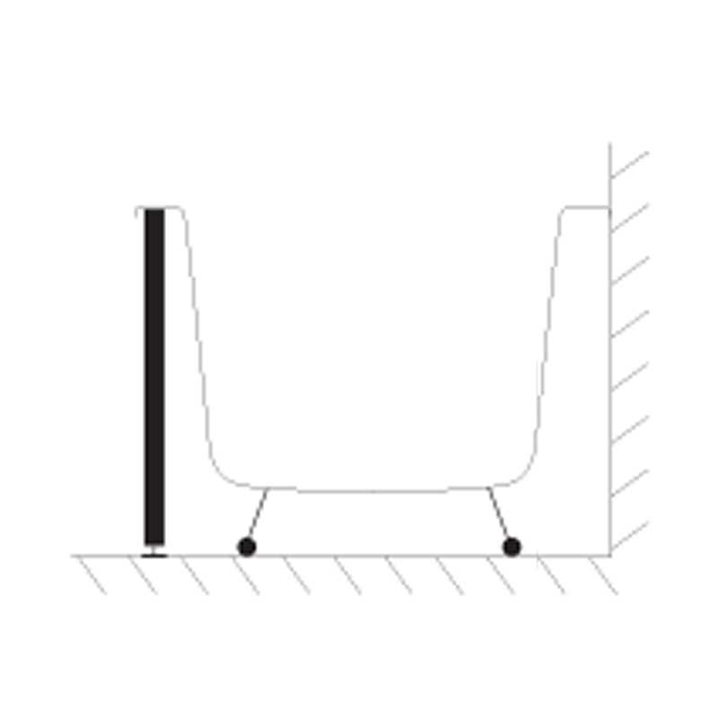 Abacus Elements Standard Tileable Bath End Panel | EMBP-05-0015