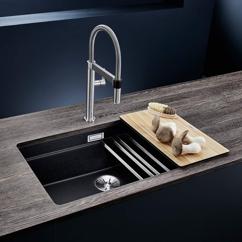Blanco Etagon 700 Silgranit Undermount Kitchen Sink - Rock Grey