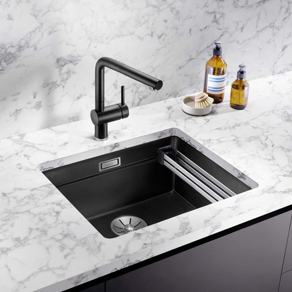 Blanco Etagon 500 Silgranit Undermount Kitchen Sink - Black
