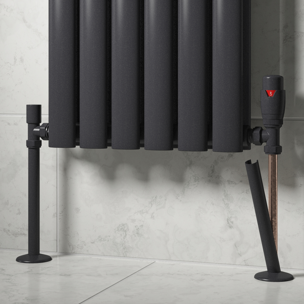 Anthracite Pipe Snap 15mm Radiator pipe covers and collars