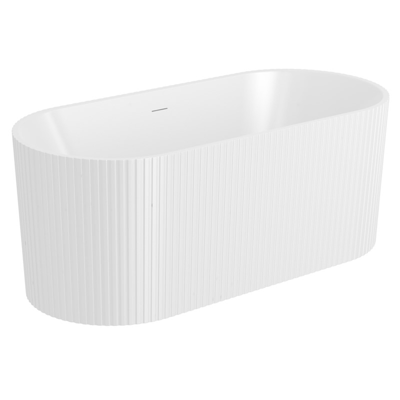 Synergy Estriado 1700 x 750 Fluted Freestanding Bath - SY-FSB353-A