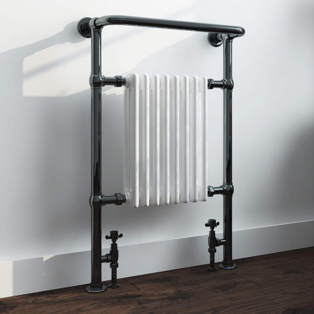 Frontline Bathrooms Wentworth Traditional Black Nickel & Enamel ...