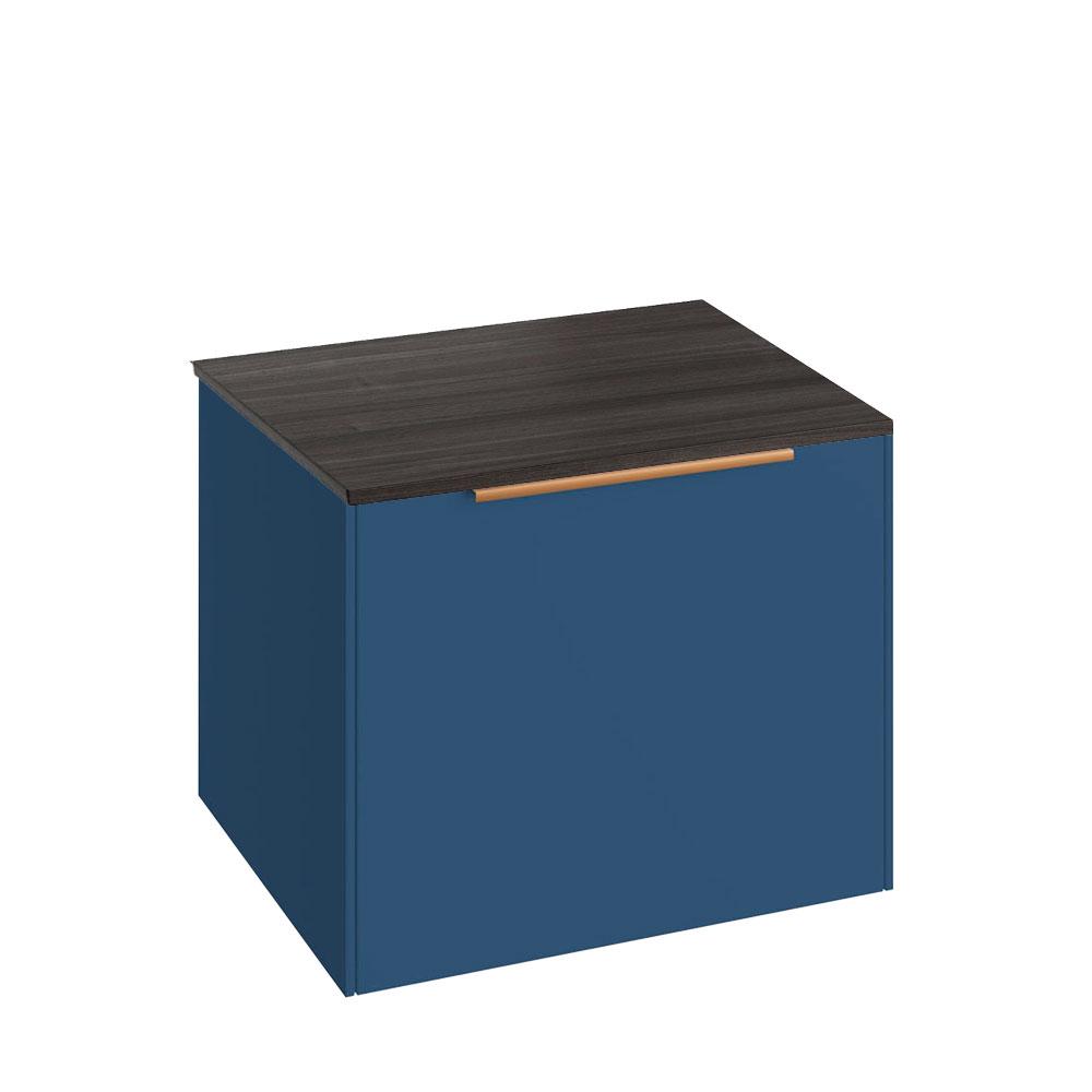 Abacus S3 Concepts Wall Hung Vanity Unit 550mm - Matt Ocean Blue, FNUB-60-2C55