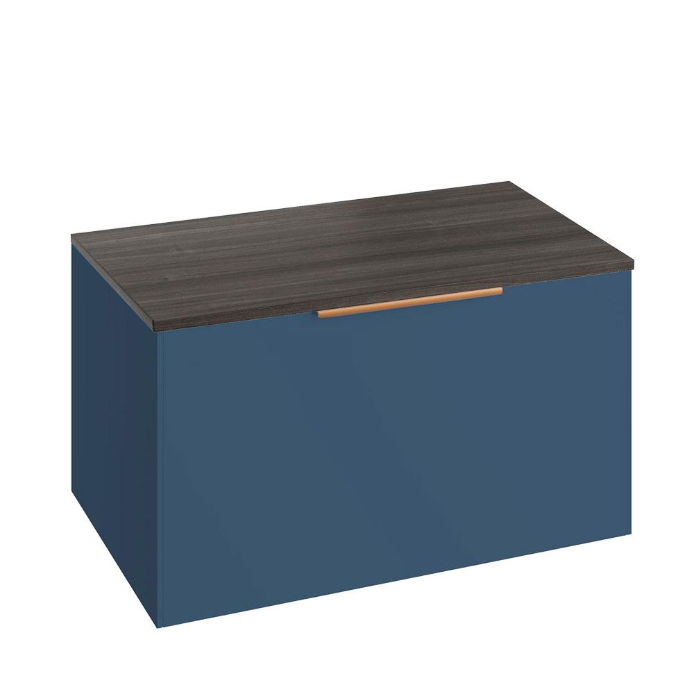 Abacus S3 Concepts Wall Hung Vanity Unit 800mm - Matt Ocean Blue, FNUB ...