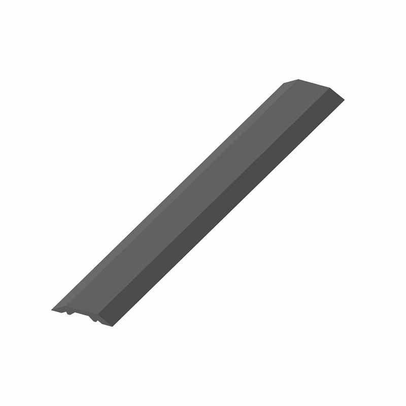 Wet Room 10mm Glass Recessed Channel - 1200mm - Matt Black, GCRC-20-1012