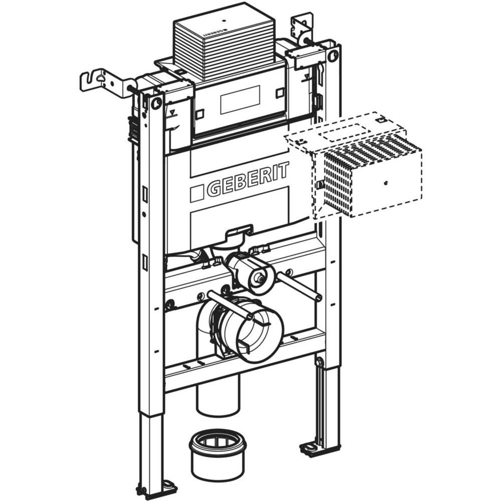 Geberit Duofix Alpha 820mm Wall-Hung Concealed Cistern Frame