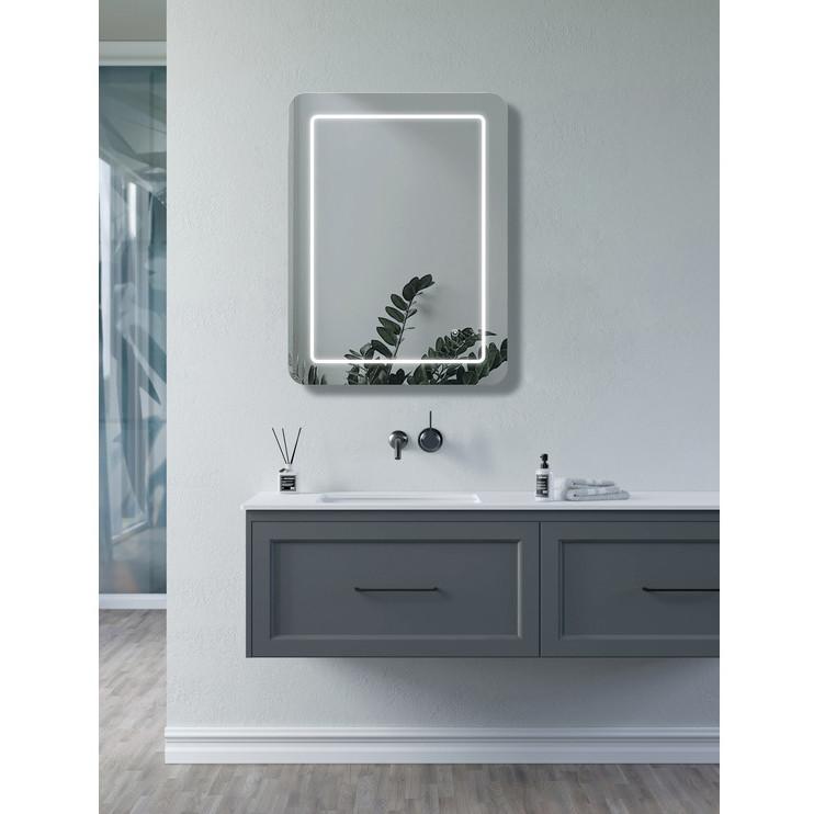 Gressingham 500 x 700mm Rectangle Front-Lit LED Mirror - RDBS106293