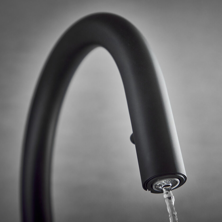 KoGE 4-in-1 Black Pull Out Boiling water Kitchen Tap & Boiler - HOT007