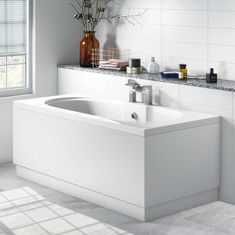 HaLite 1800mm Solid & Waterproof White Bath Front Panel