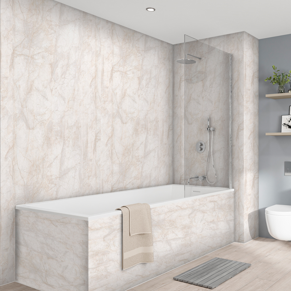Himalayan Marble Wetwall Elite Abstract Collection, Rubberduck Bathrooms
