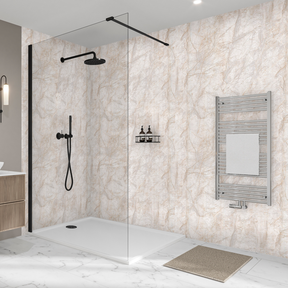 Himalayan Marble Wetwall Elite Abstract Collection, Rubberduck Bathrooms